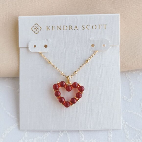 Kendra Scott Red Heart Necklace